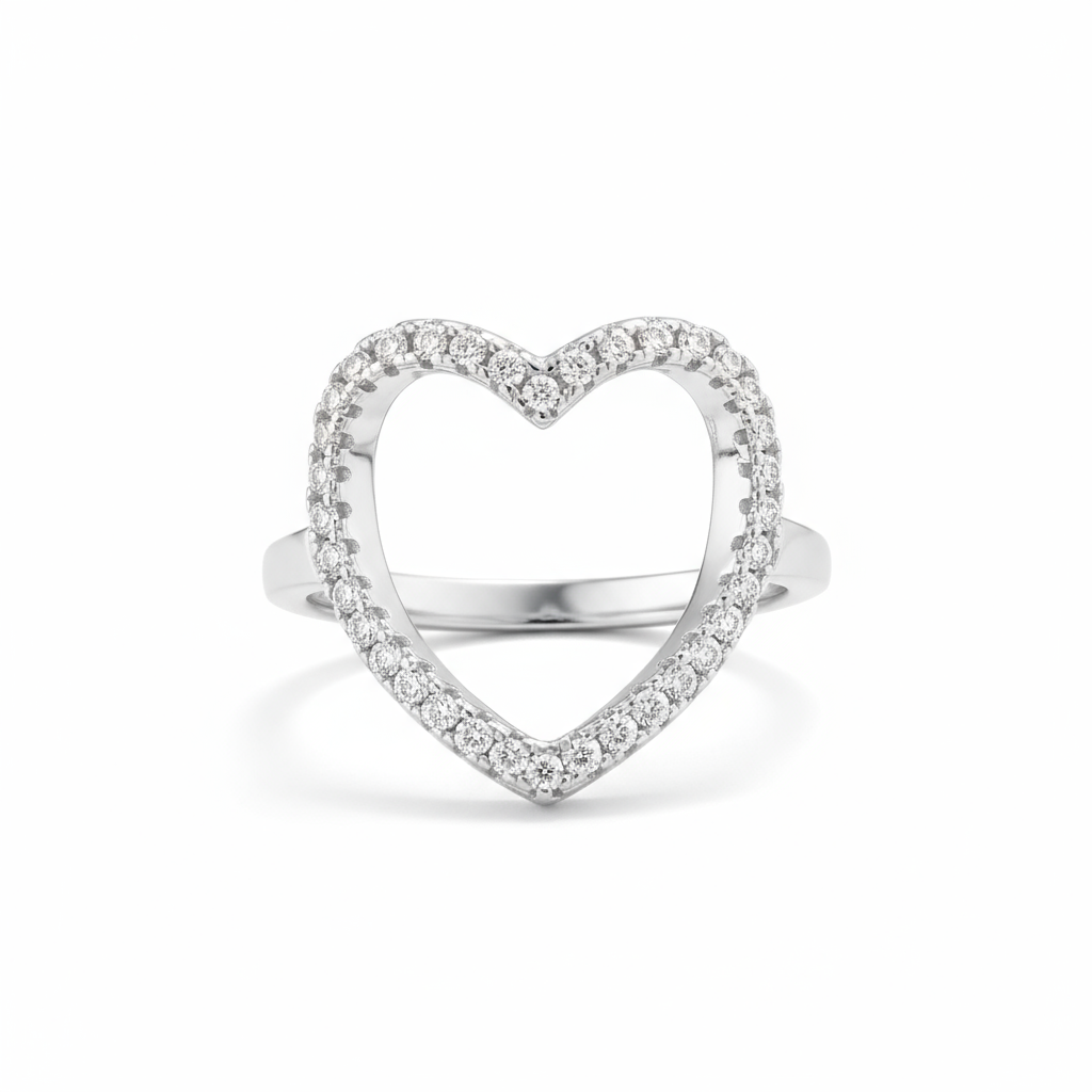Heart-Piercing Ring - S925 Silver Romantic Design | XYMQjewelry
